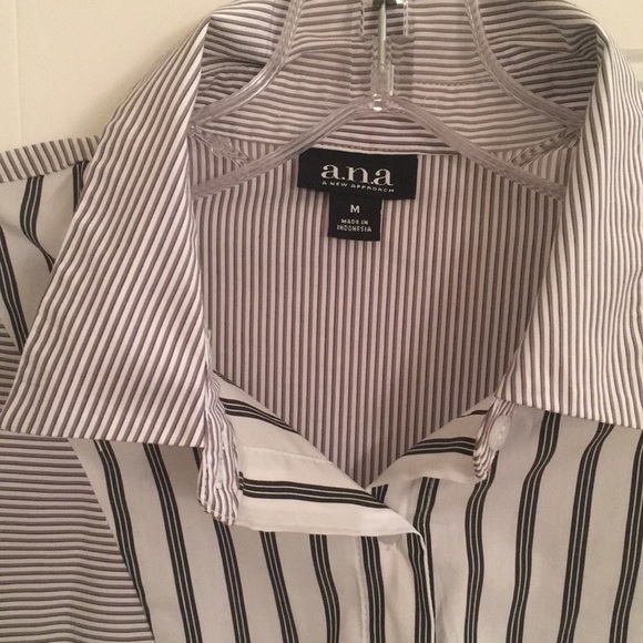 a.n.a | Tops | Menswear Look Blouse With Flowy Open Sleeves | Poshmark